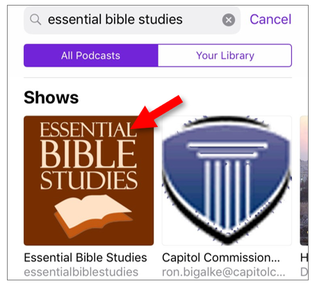 How to Listen to the Podcast on Your Apple iPhone or iPad – Essential Bible Studies